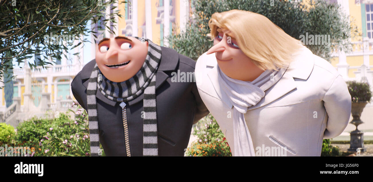 DESPICABLE ME 3, l-r: Gru (voice: Steve Carell), Dru (voice: Steve ...