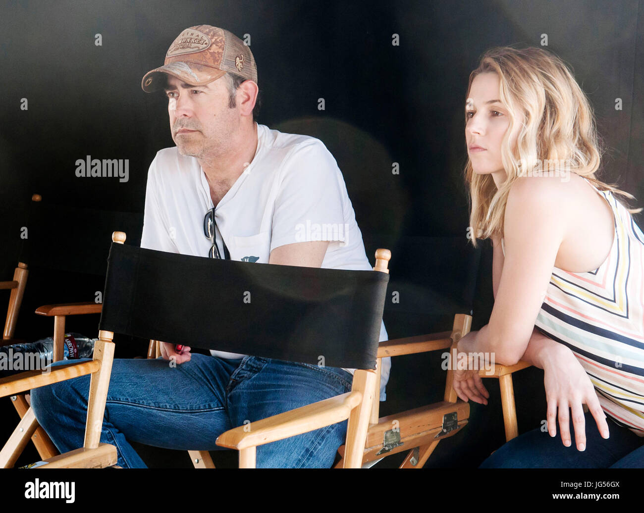 DO YOU TAKE THIS MAN, from left: producer Eric Kops, Alona Tal, on set ...