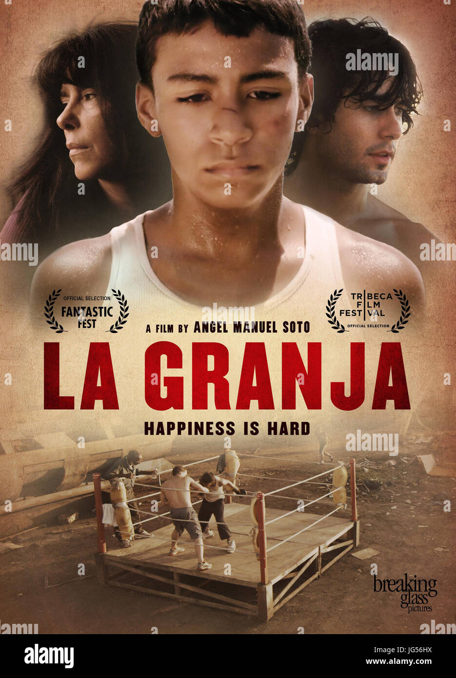 THE FARM, (aka LA GRANJA), US poster, top l-r: Amneris Morales, Jazmin ...