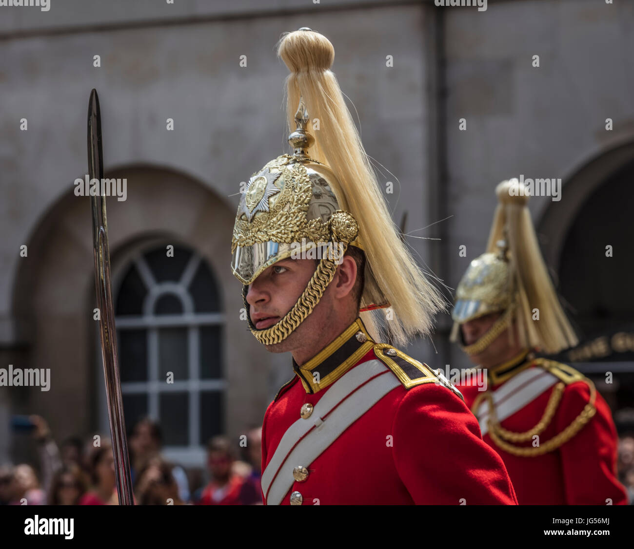 Two household cavalry guards Stock Photo - Alamy