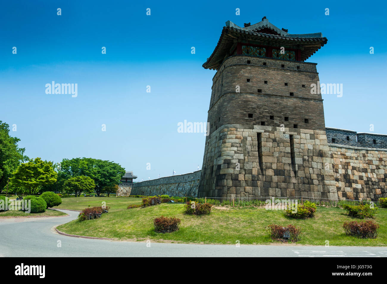 Huge stone walls around the Unesco world heritage sight the fortress of ...