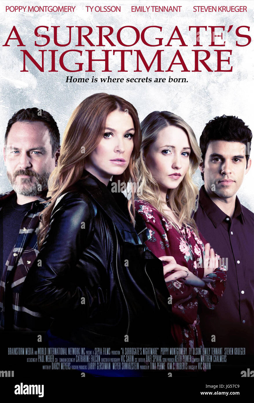 A SURROGATE'S NIGHTMARE, poster, l-r: Ty Olsson, Poppy Montgomery ...