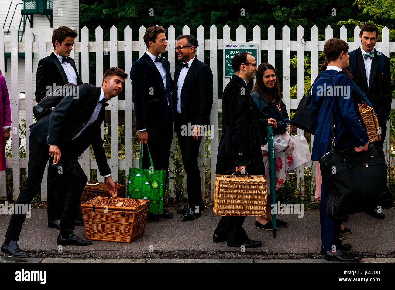 Opera Fans Arrive At Lewes Station En Route To Glyndebourne Opera House ...