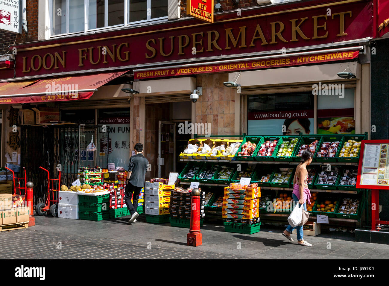 The Loon Fung Supermarket In Gerrard Street, Chinatown, London, UK ...