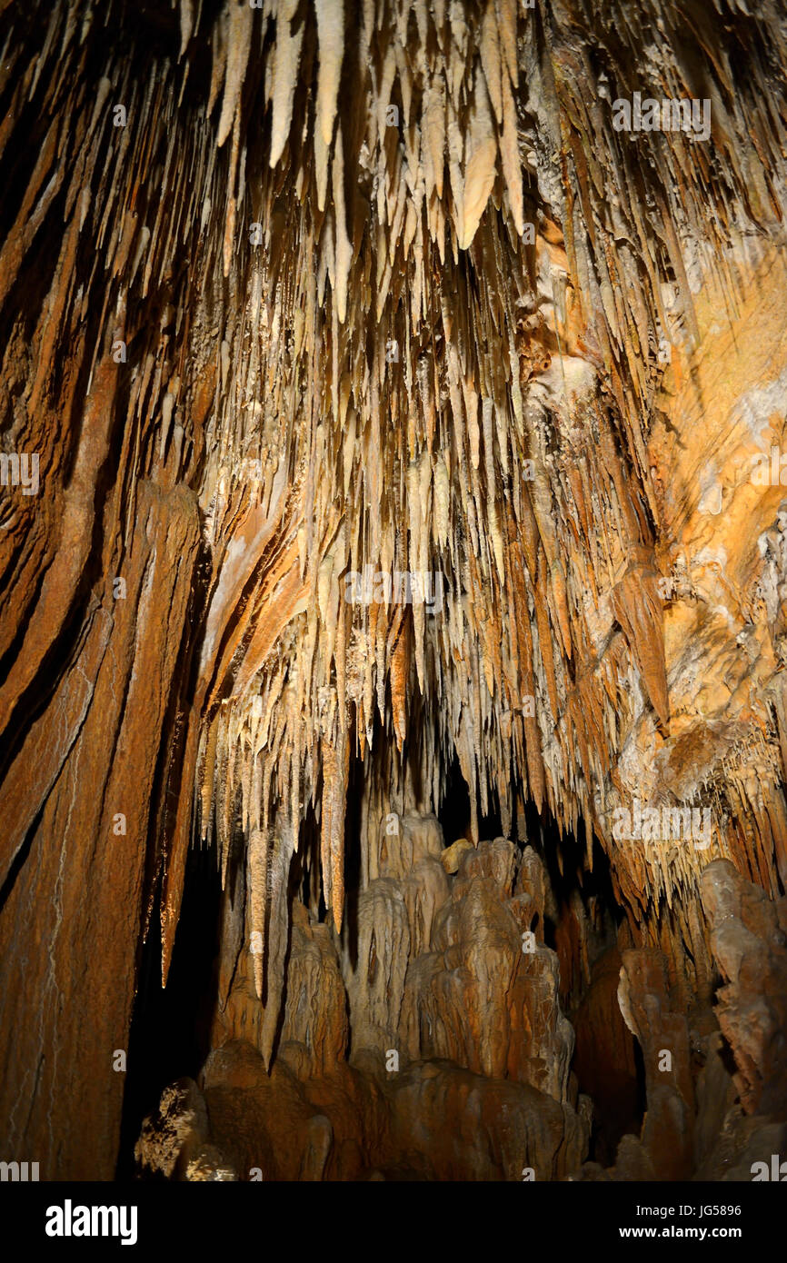 Rock formation within King Solomons Cave near Liena in Northern ...