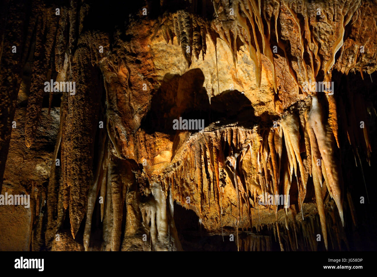 Rock formation within King Solomons Cave near Liena in Northern ...