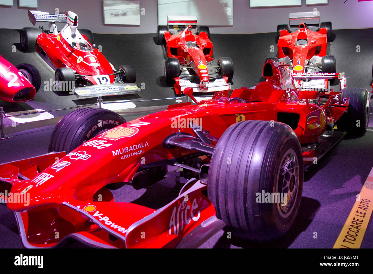 Maranello, Italy – March 2017: Historic Ferrari cars exhibited at the ...