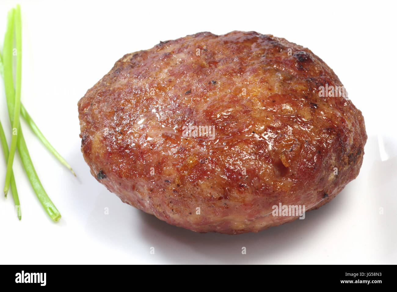 European meatball on bright background Stock Photo - Alamy