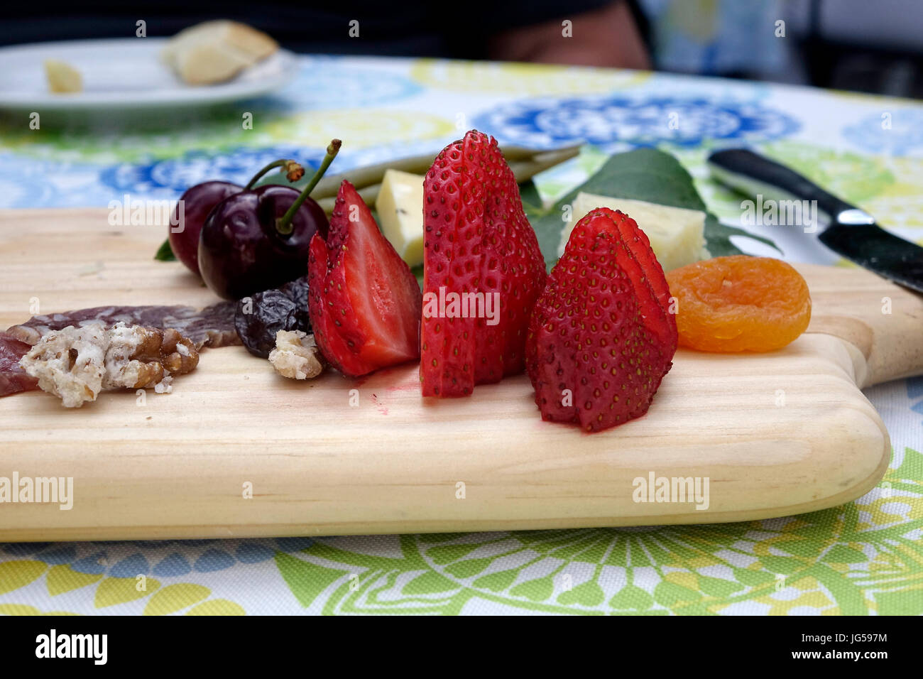 A hor d'oeuvre plate at a winery Stock Photo - Alamy
