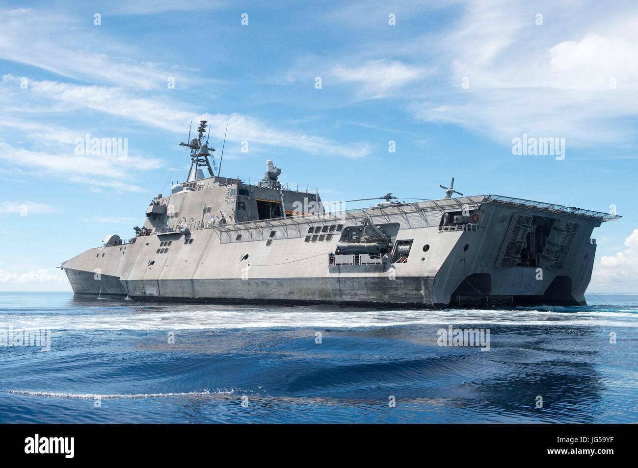 The U.S. Navy Independence-class littoral combat ship USS Coronado ...