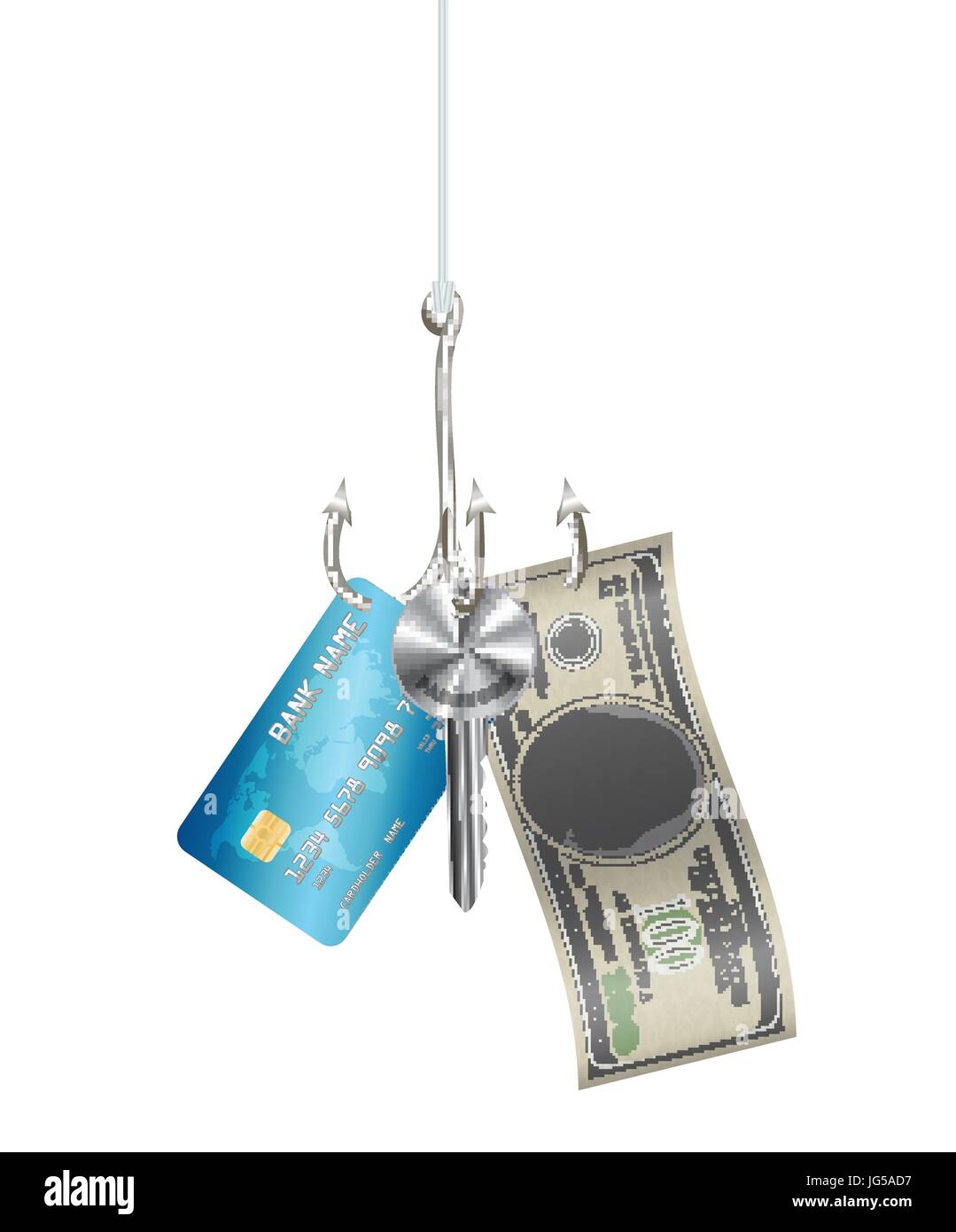 Cyber crime bank card Cut Out Stock Images & Pictures - Alamy