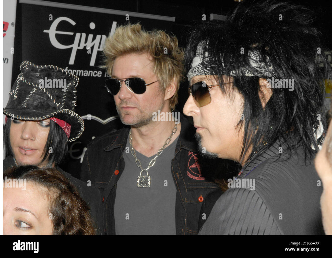 (L-R) DJ Ashba,James Michael Nikki Sixx Sixx AM arrive 3rd Annual ...