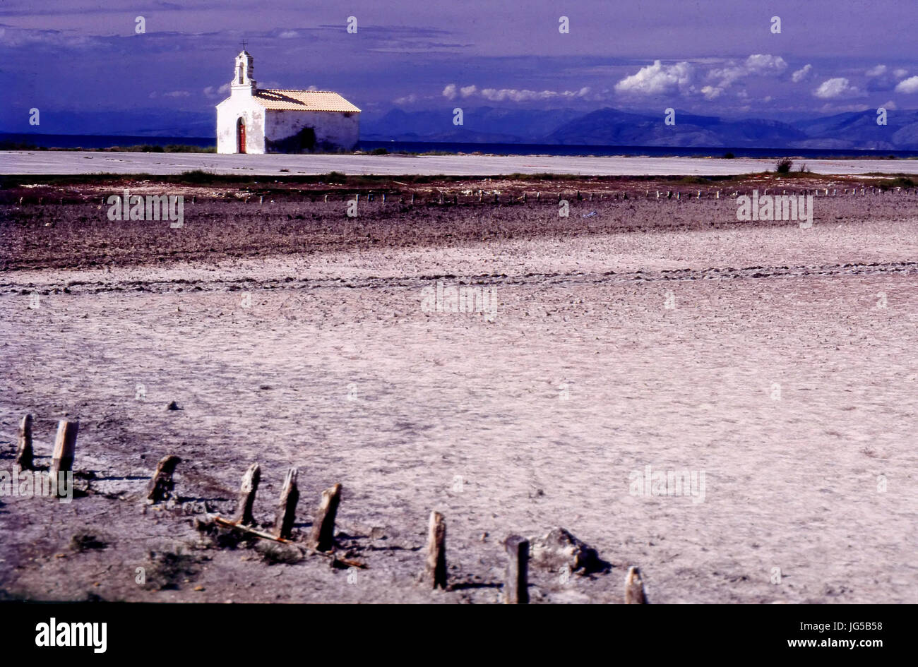 Lefkimi salt flats hi-res stock photography and images - Alamy