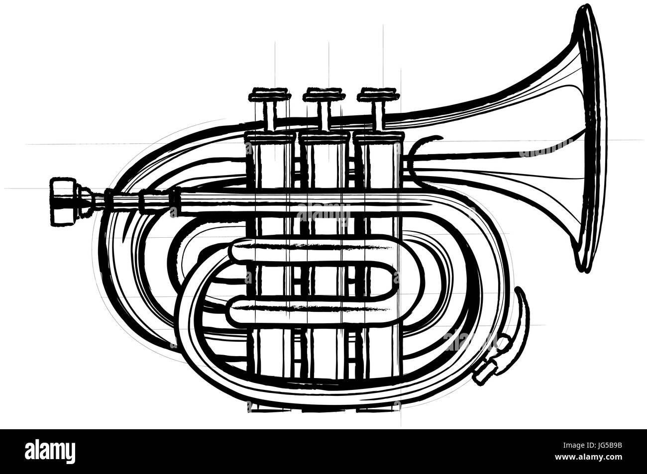 Mellophone Drawing