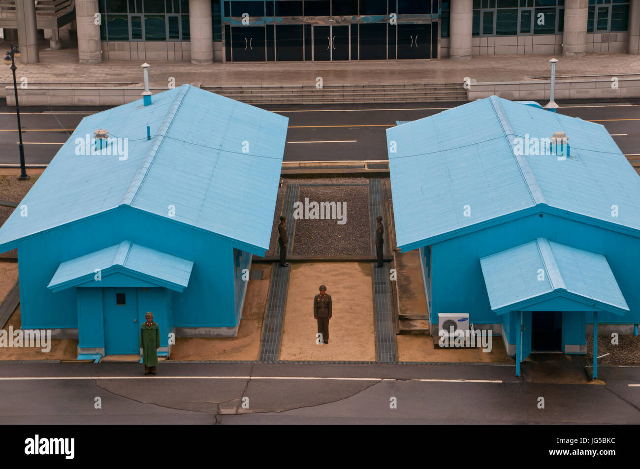 Famous border between North and South Korea, Pammunjon Stock Photo - Alamy