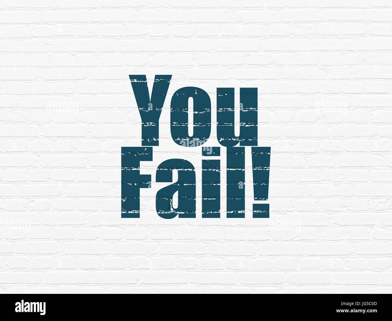 Finance concept: You Fail! on wall background Stock Photo - Alamy
