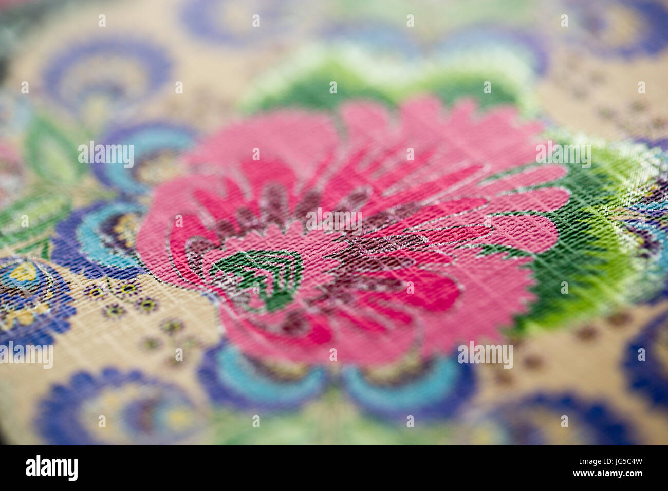 Beautiful flower pattern fabric hi-res stock photography and images - Alamy