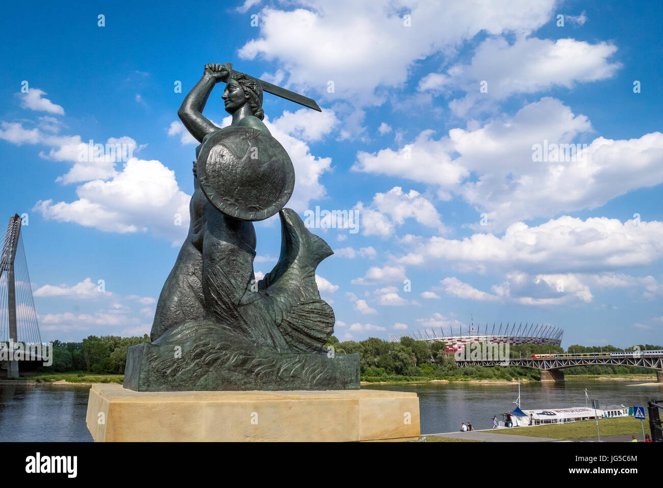 Mermaid - a symbol of Warsaw, capital city of Poland Stock Photo - Alamy