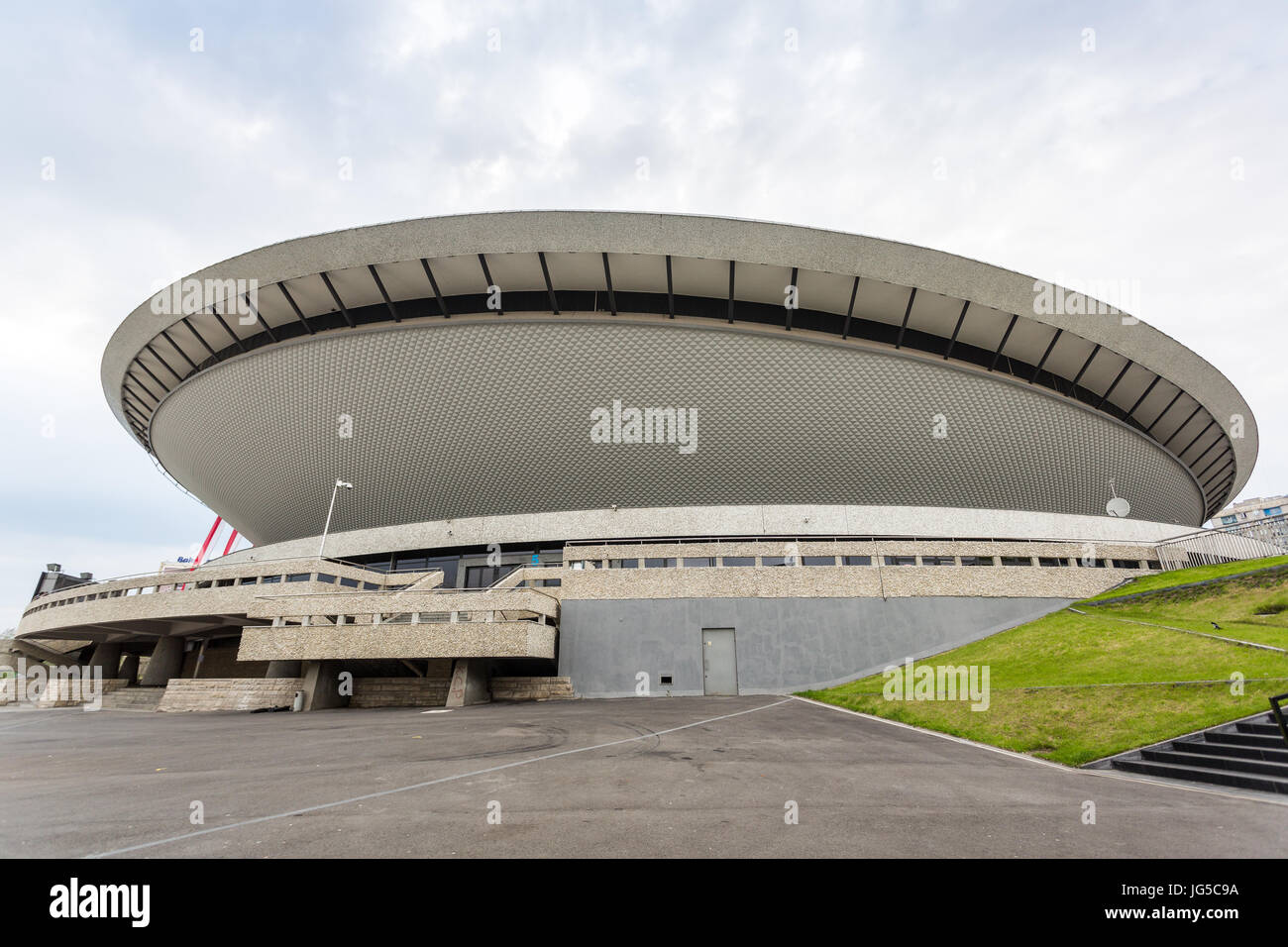 Sport arena in Katowice called Spodek, Silesia, Poland Stock Photo - Alamy