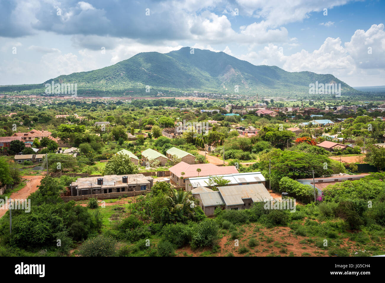 Town of Voi and surrounding nature, Kenya, East Africa Stock Photo - Alamy