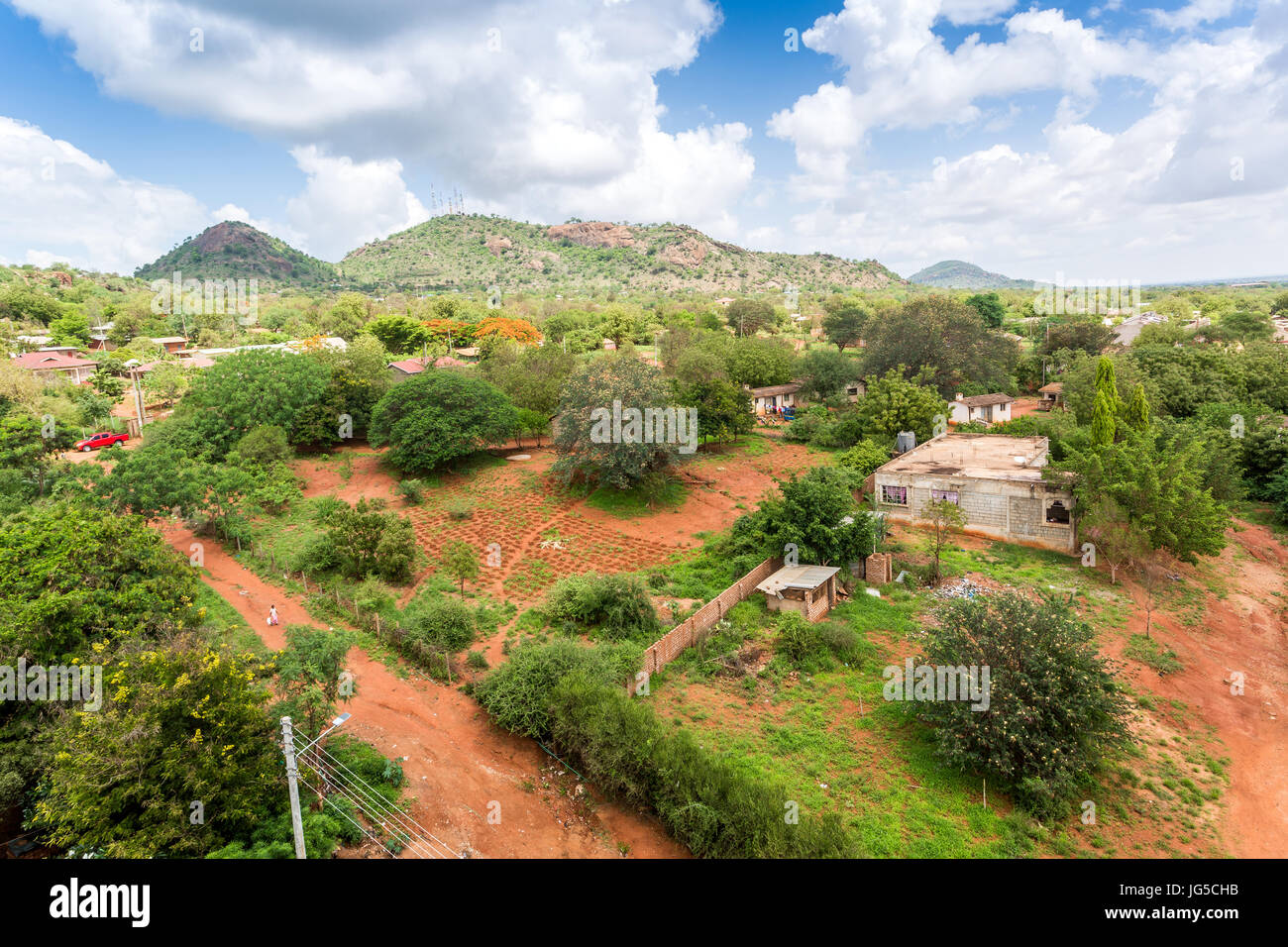 Town of Voi and surrounding nature, Kenya, East Africa Stock Photo - Alamy