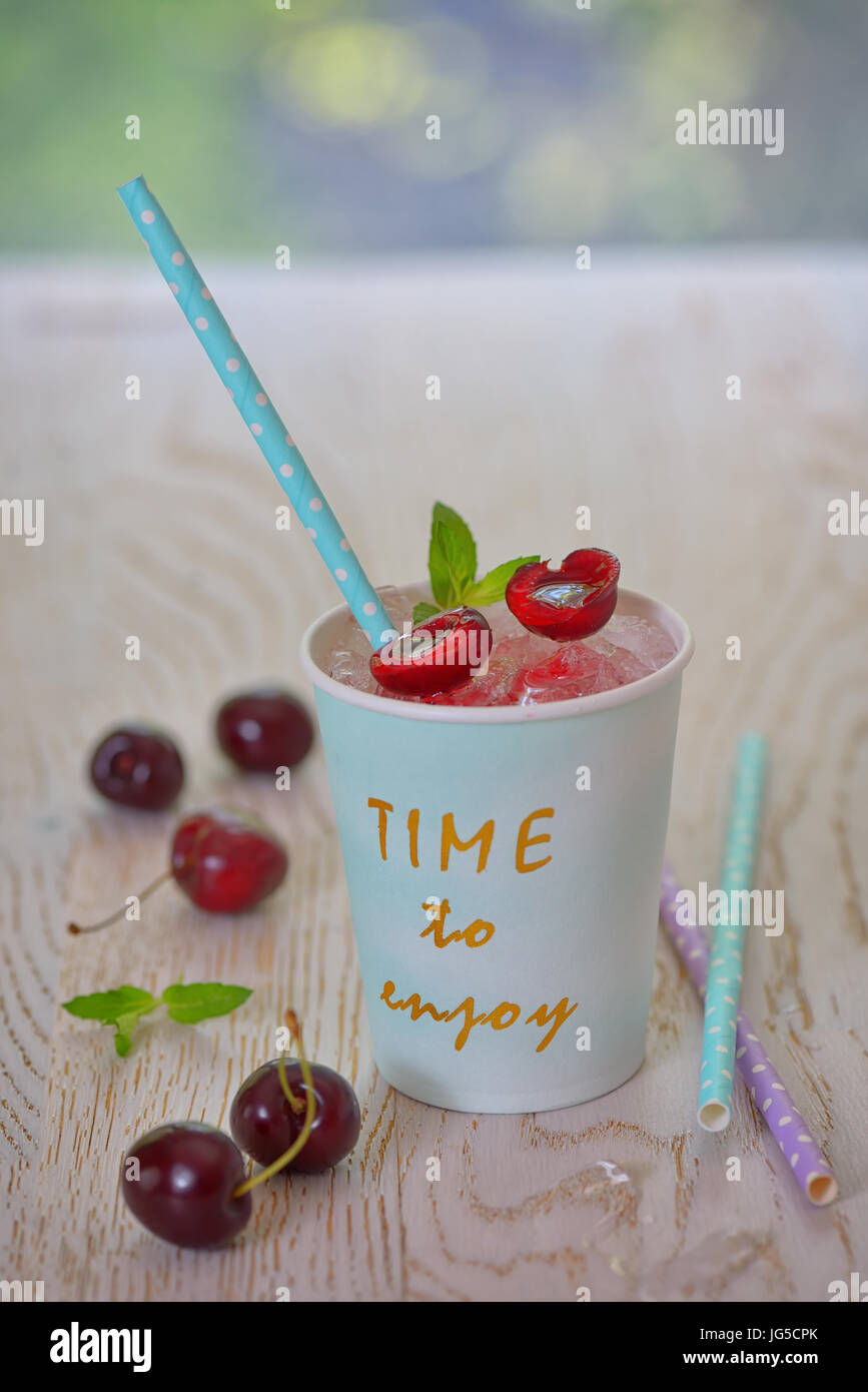 Ice in cherry syrup hi-res stock photography and images - Alamy