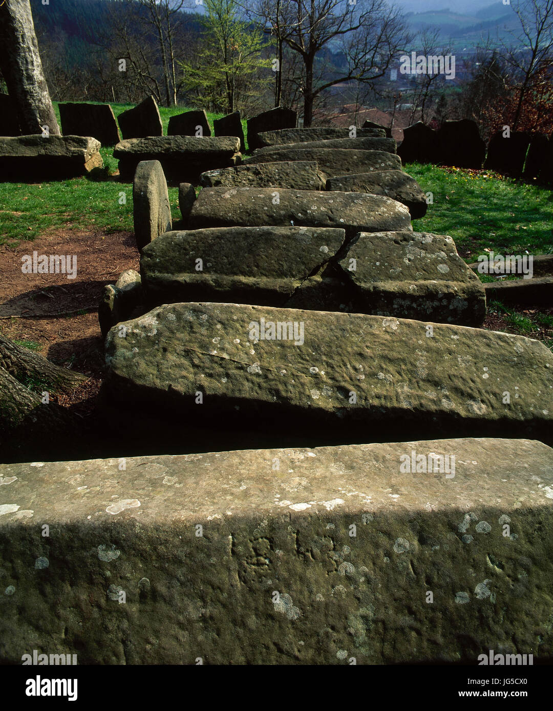 Spain. Basque Country. Argineta necropolis. Formed by about 20 ...