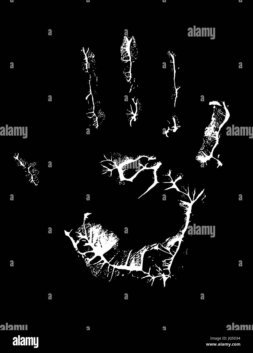 Vertical handprint Stock Vector Images - Alamy
