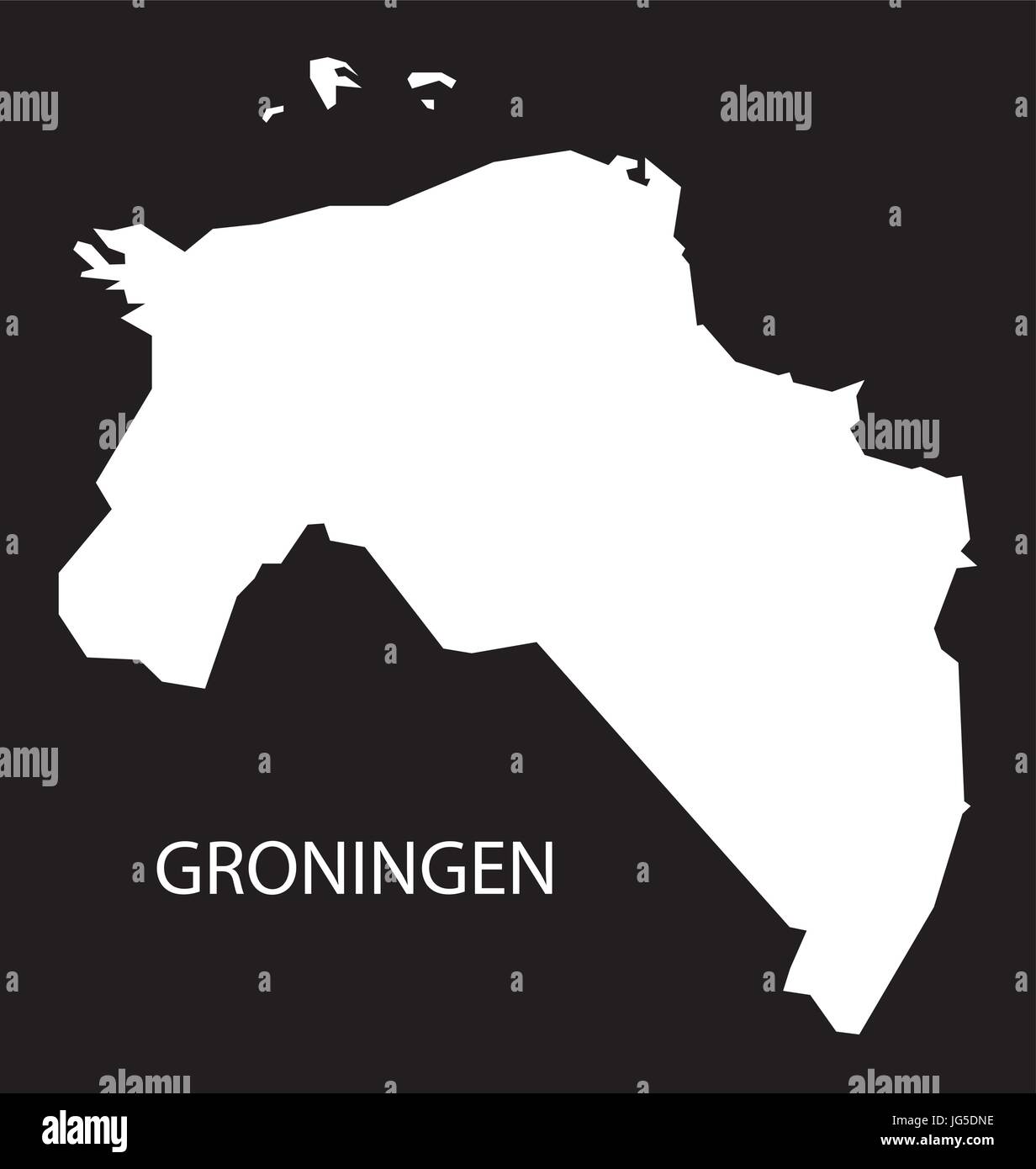 Groningen Netherlands map black inverted silhouette illustration Stock ... Groningen Netherlands map black inverted silhouette illustration Stock ...
