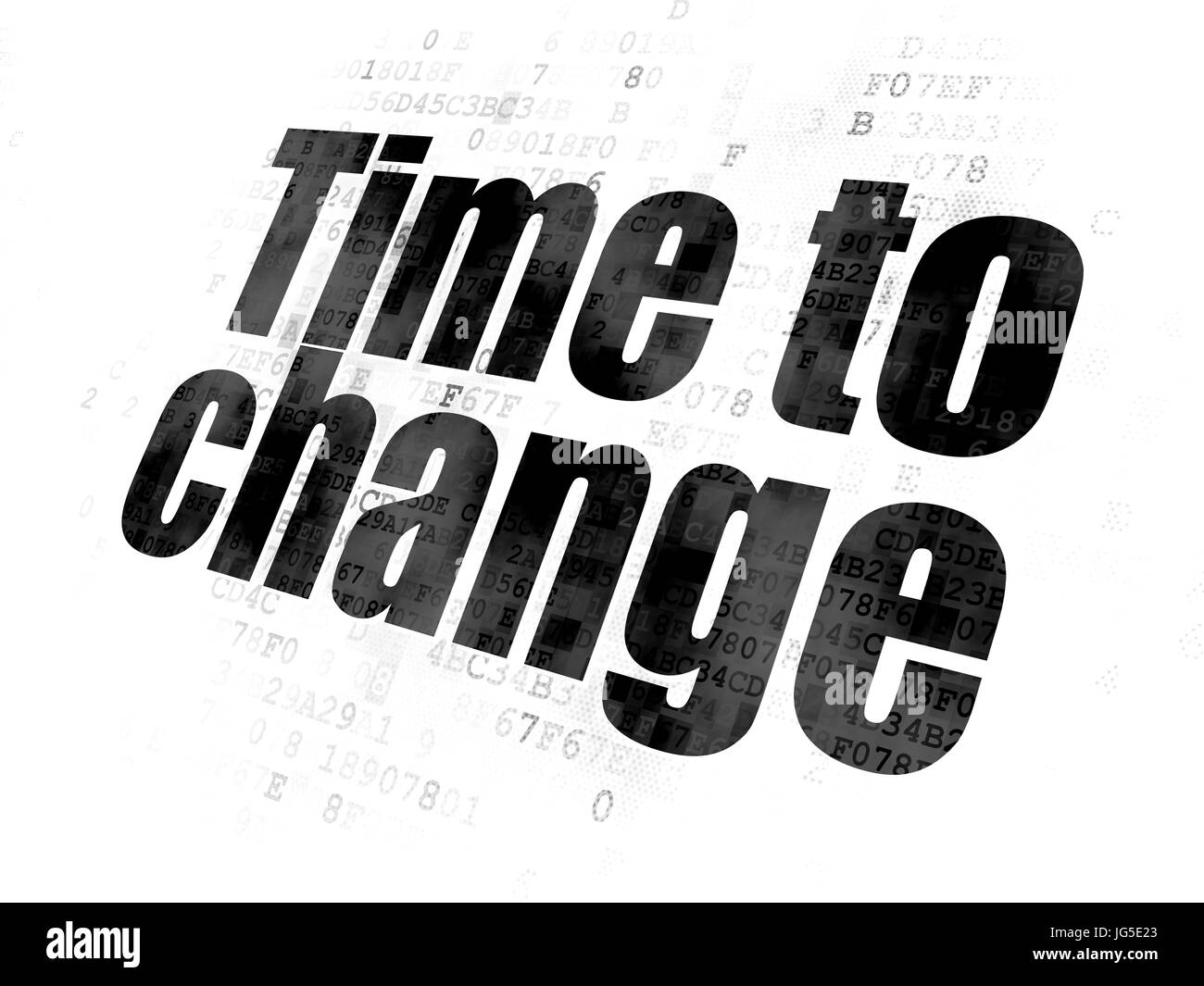 Timeline concept: Time to Change on Digital background Stock Photo - Alamy