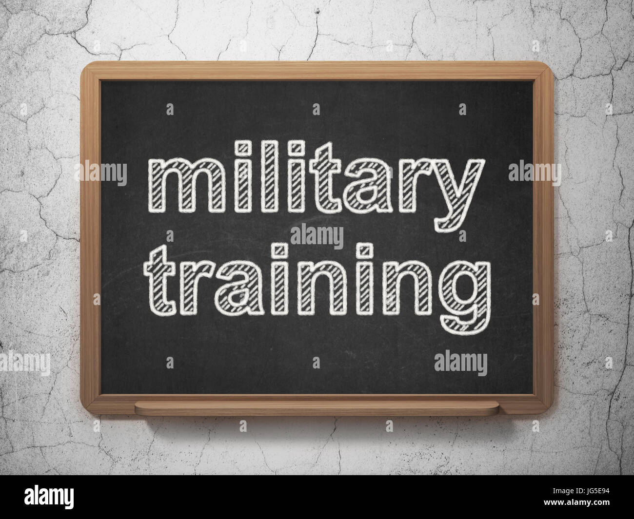 Learning concept: Military Training on chalkboard background Stock ...
