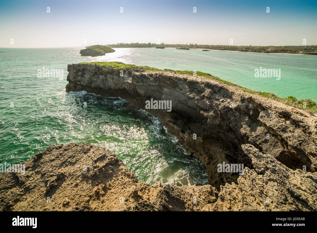 Seascape in Seven Islands area, Watamu, Kenya Stock Photo - Alamy