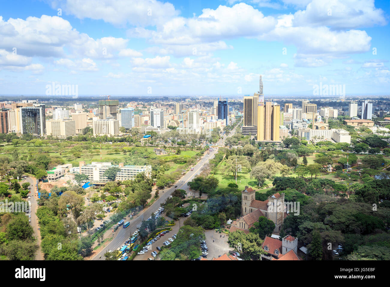 Skyline Nairobi Kenya Uhuru Park High Resolution Stock Photography and ...