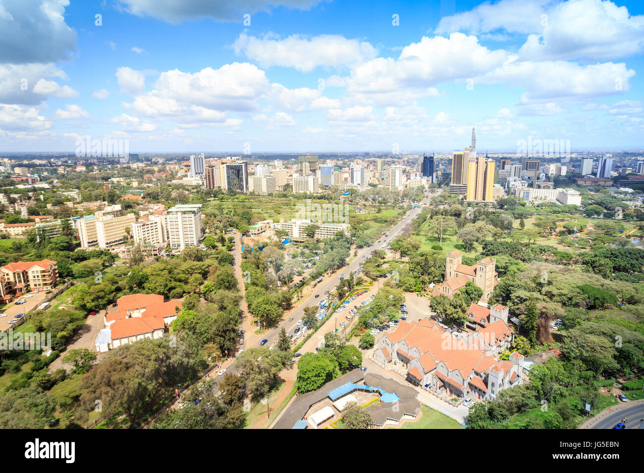 Skyline Nairobi Kenya Uhuru Park High Resolution Stock Photography and ...
