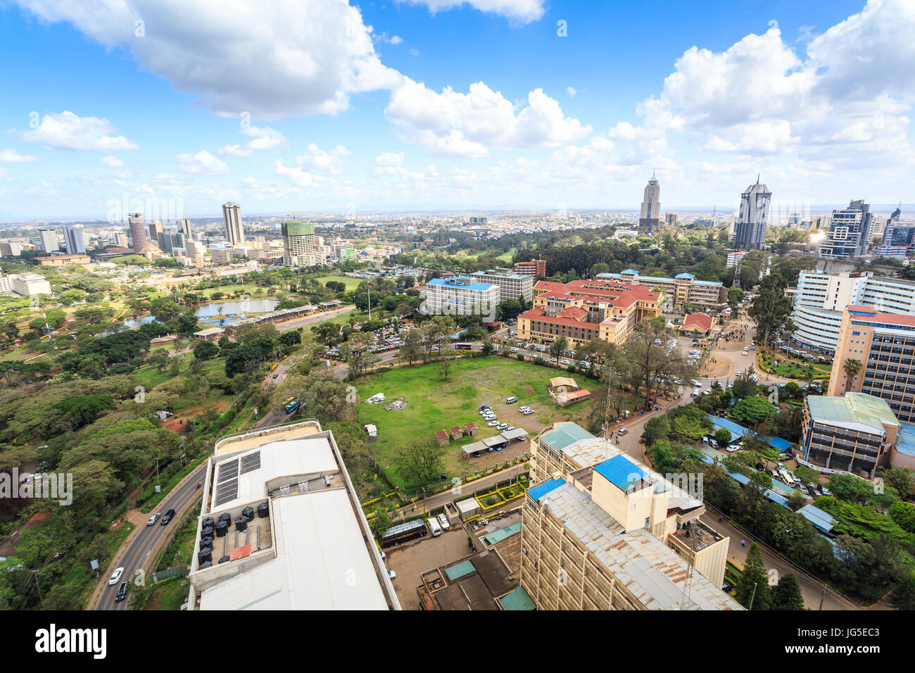 Nairobi cityscape - capital city of Kenya, East Africa Stock Photo - Alamy