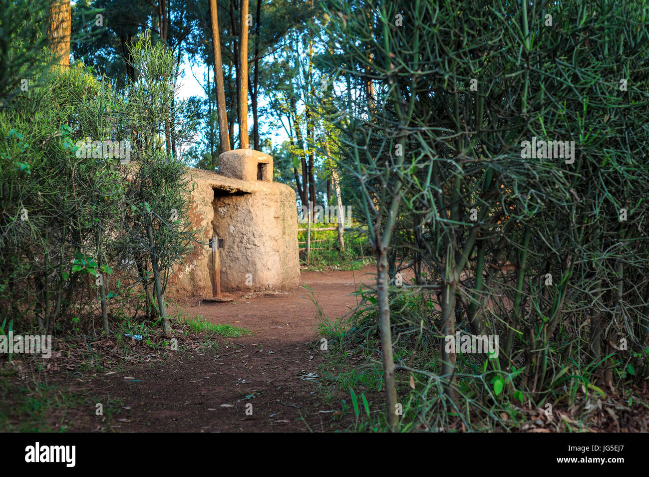 Traditional, tribal hut of Kenyan people, Nairobi, East Africa Stock ...