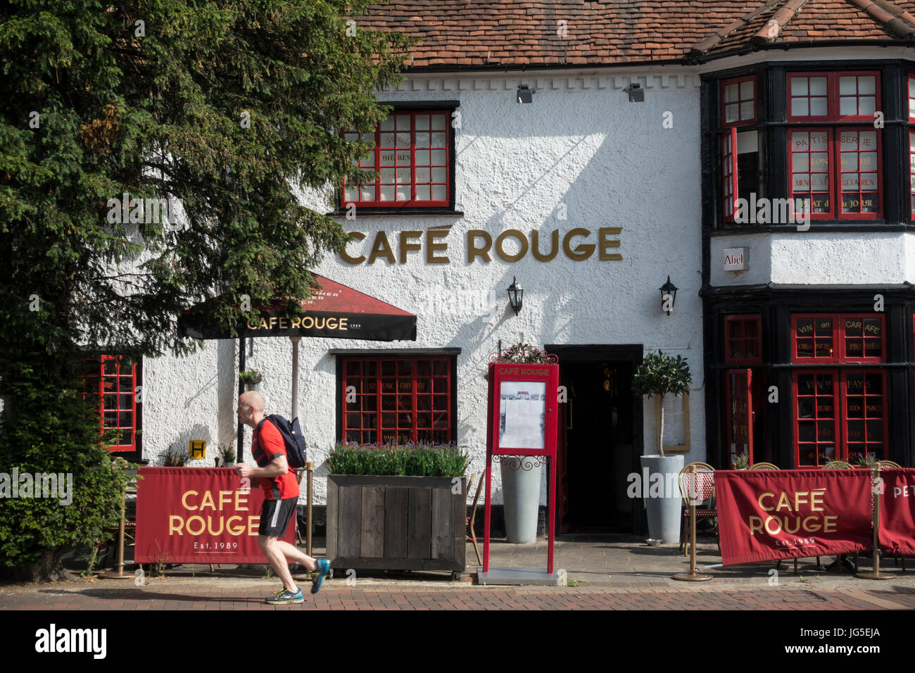 Cafe Rouge Epsom Stock Photo - Alamy