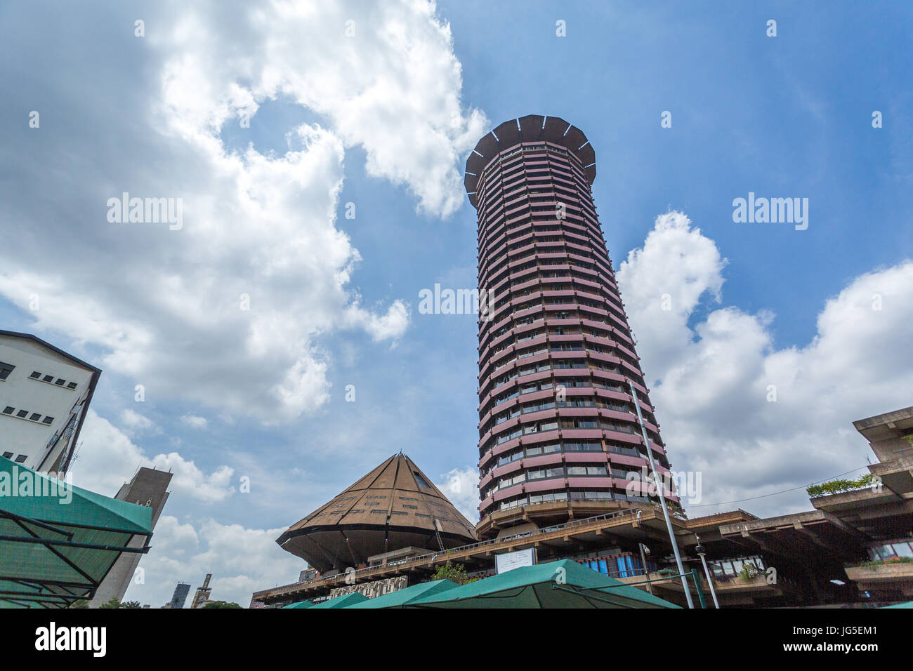 The Kenyatta International Convention Center, Nairobi, Kenya Stock ...