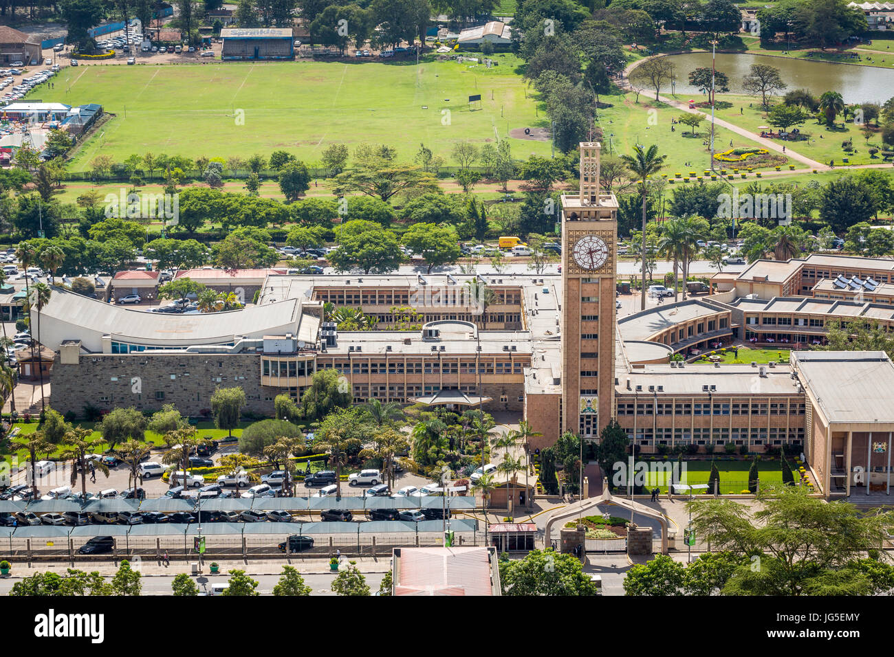Parliament Buildings in the city center of Nairobi, Kenya, East Africa ...