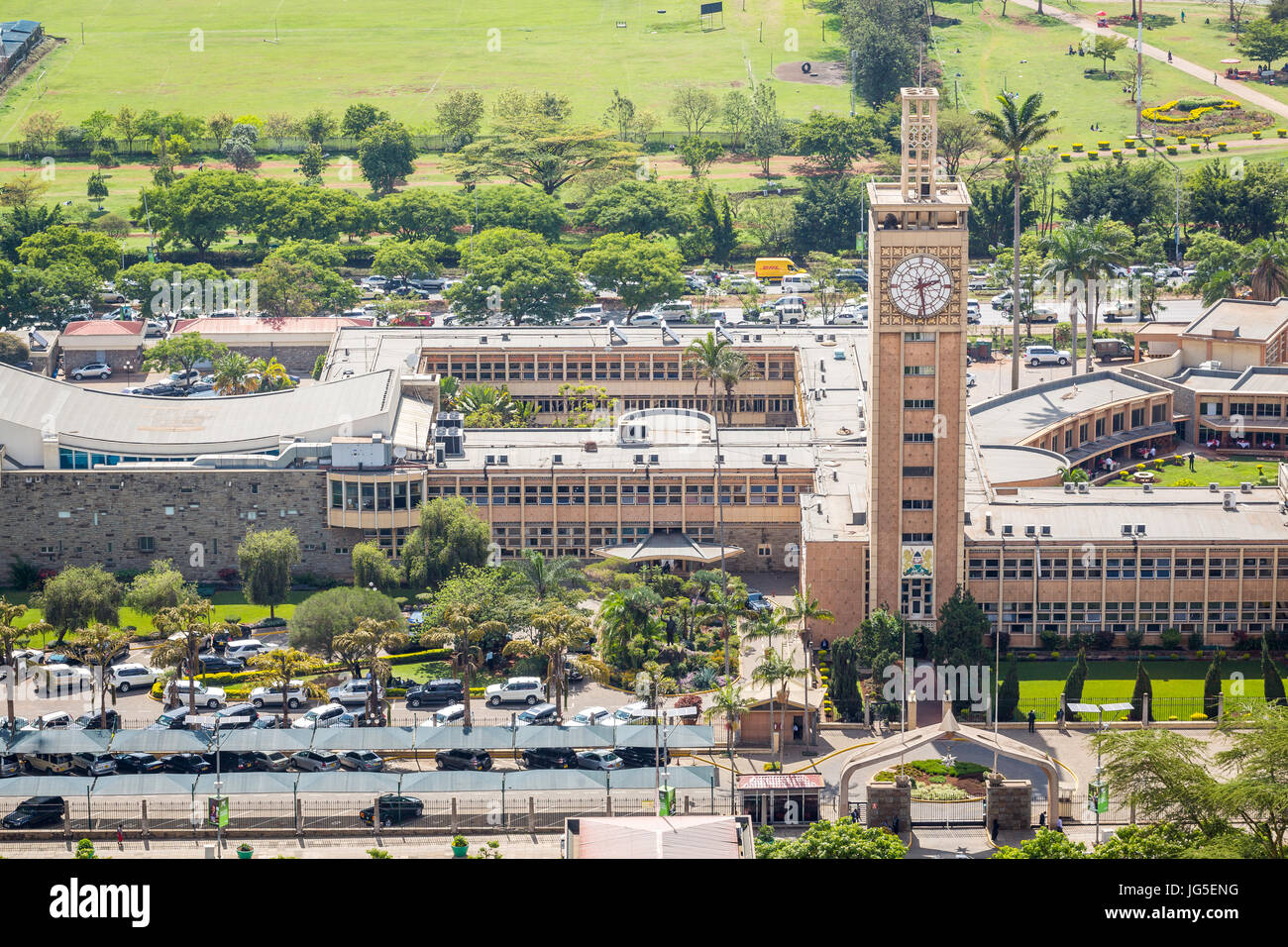 Parliament Buildings in the city center of Nairobi, Kenya, East Africa ...