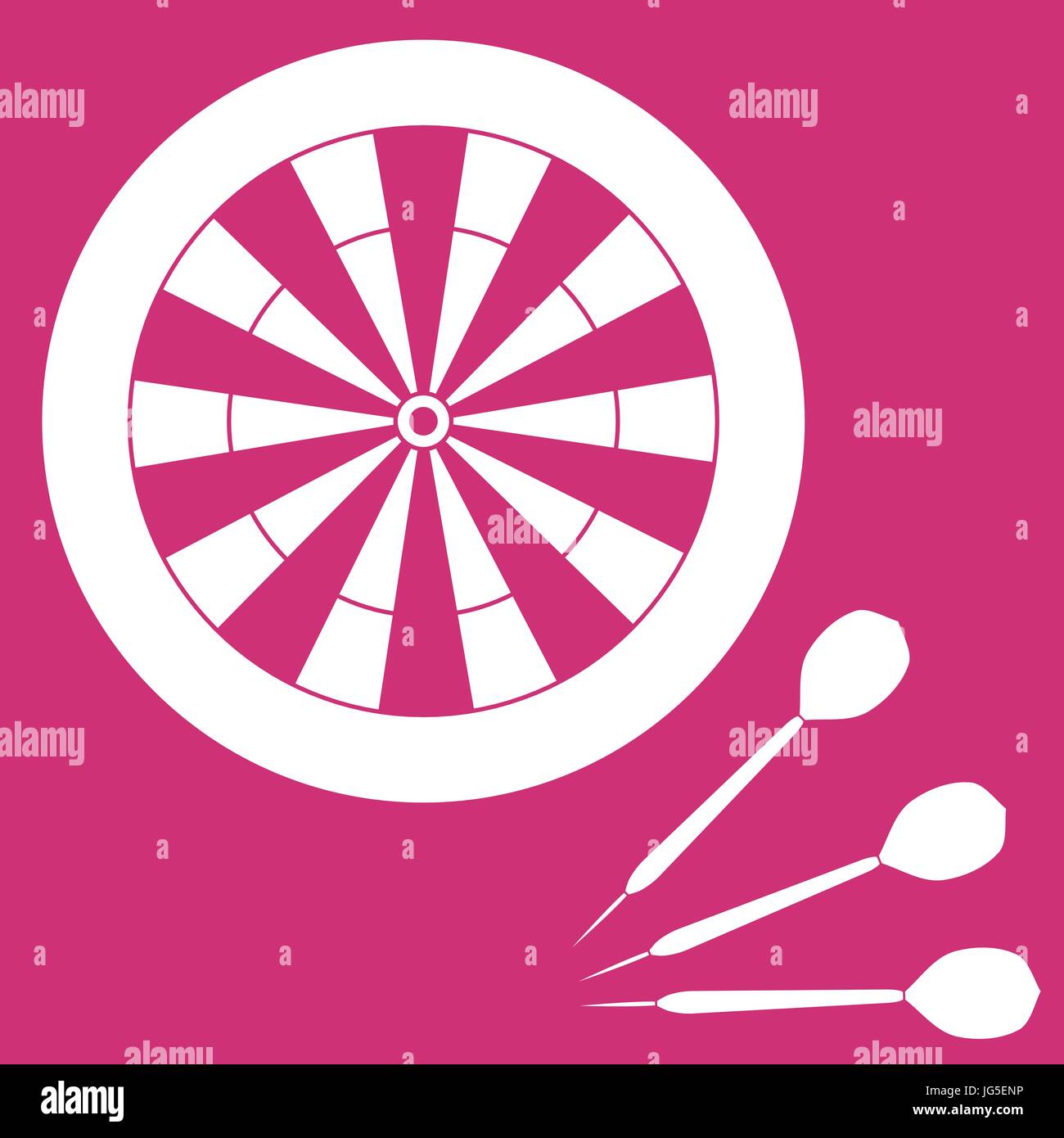 Cute vector illustration of target and arrows for the darts. Sports ...