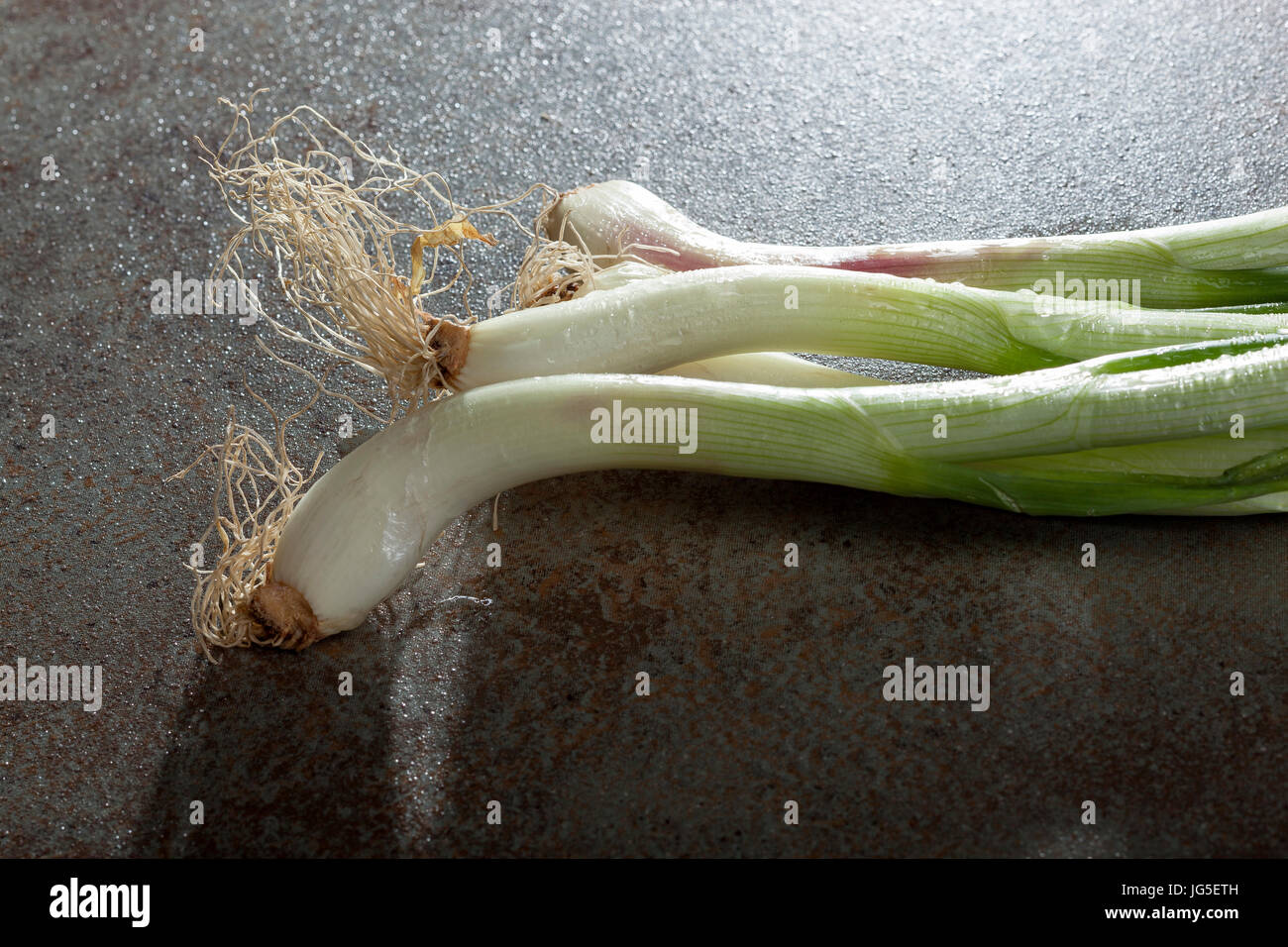 Stalks young green onions hi-res stock photography and images - Alamy