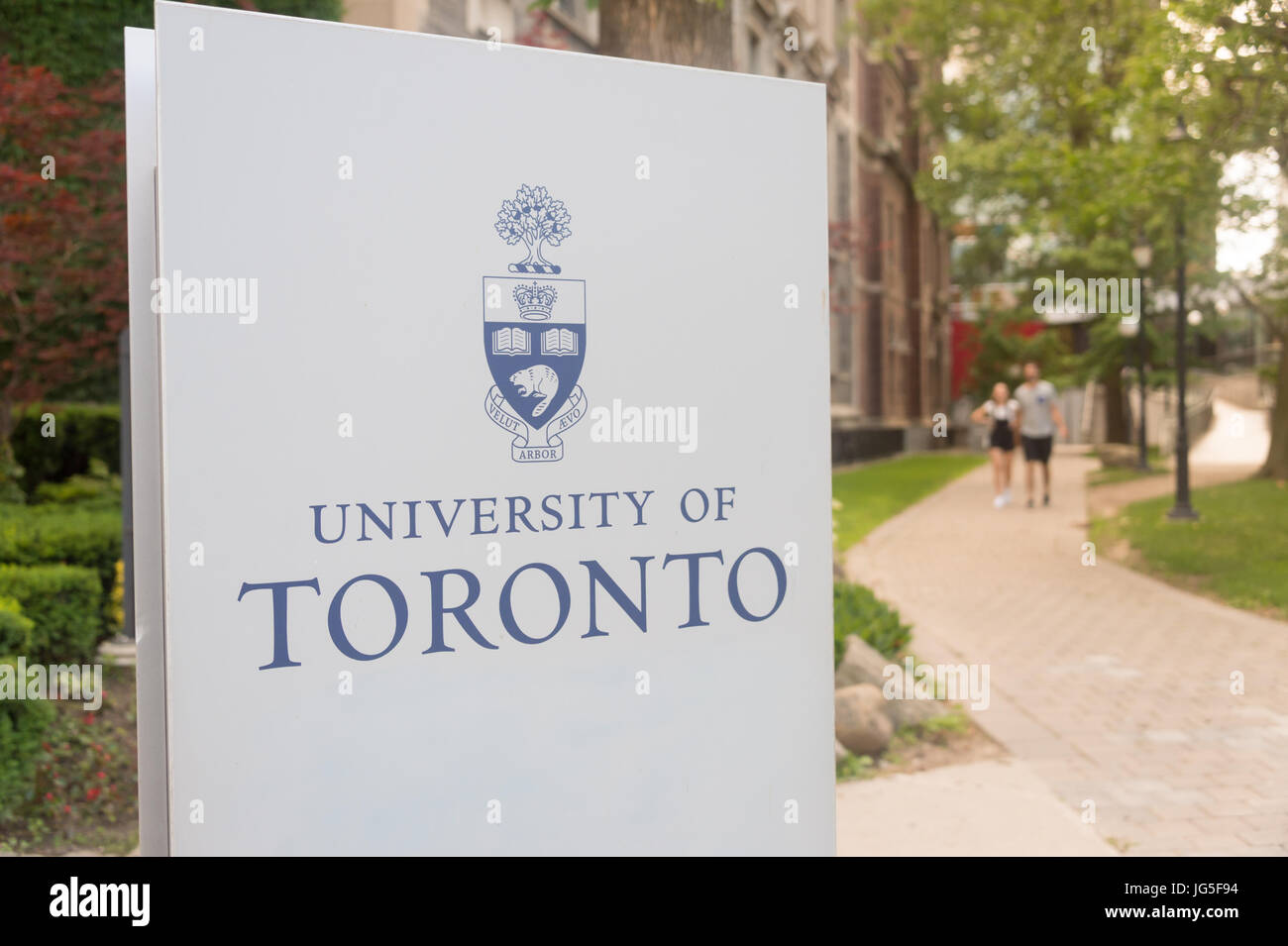 Toronto, CA - 24 June 2017: University of Toronto sign Stock Photo - Alamy