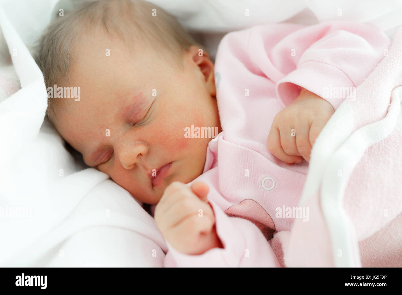 Three days old baby sleeping Stock Photo - Alamy