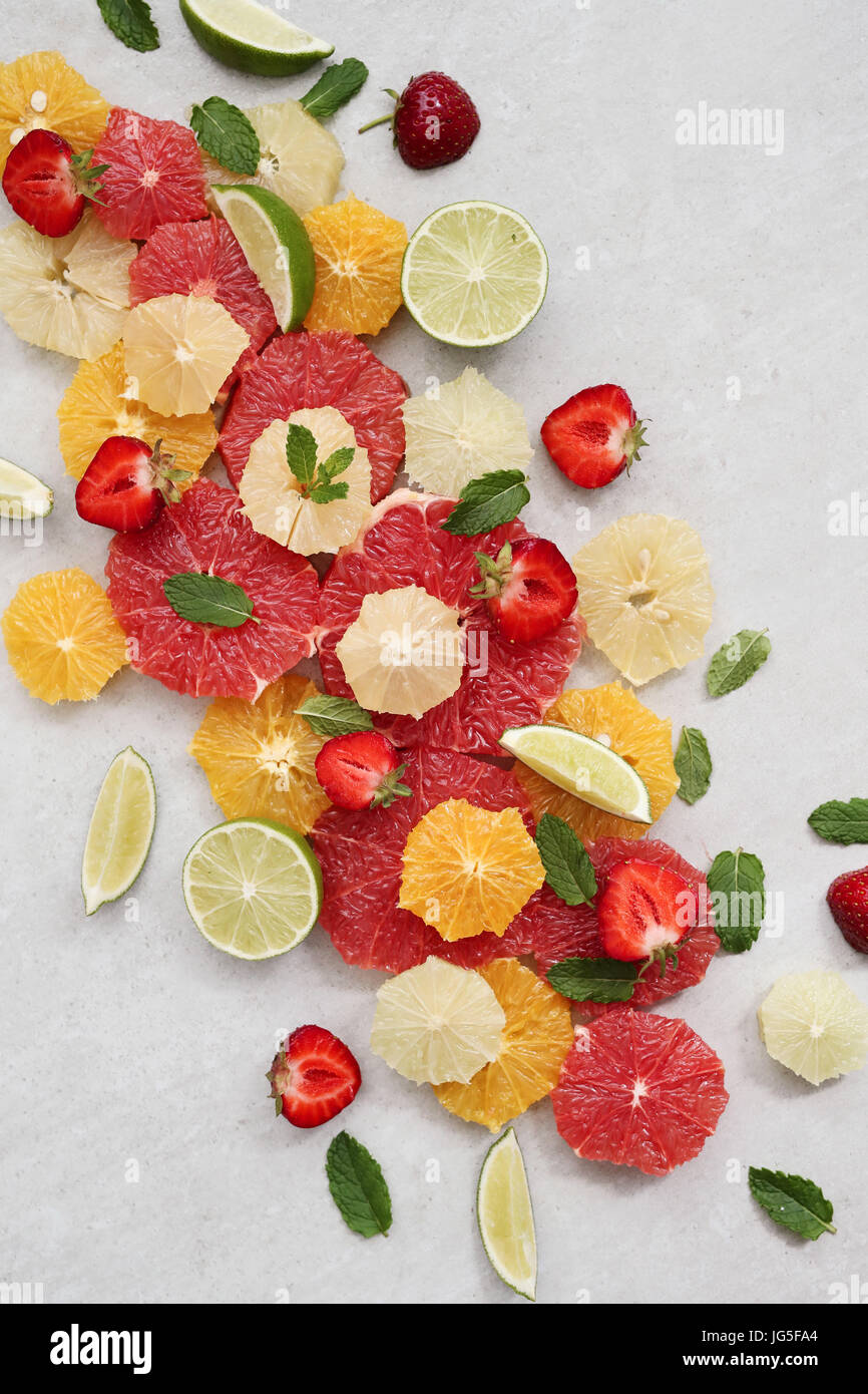 Fresh fruits on the table Stock Photo - Alamy