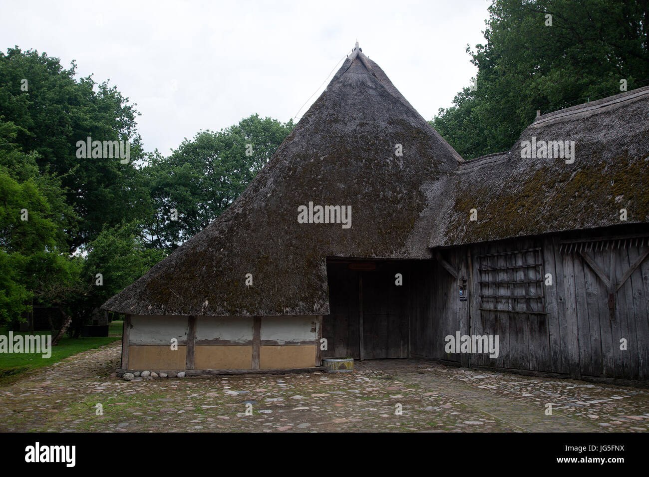 Old barn in Dutch historic village Orvelte, Drenthe, Netherlands Stock ...