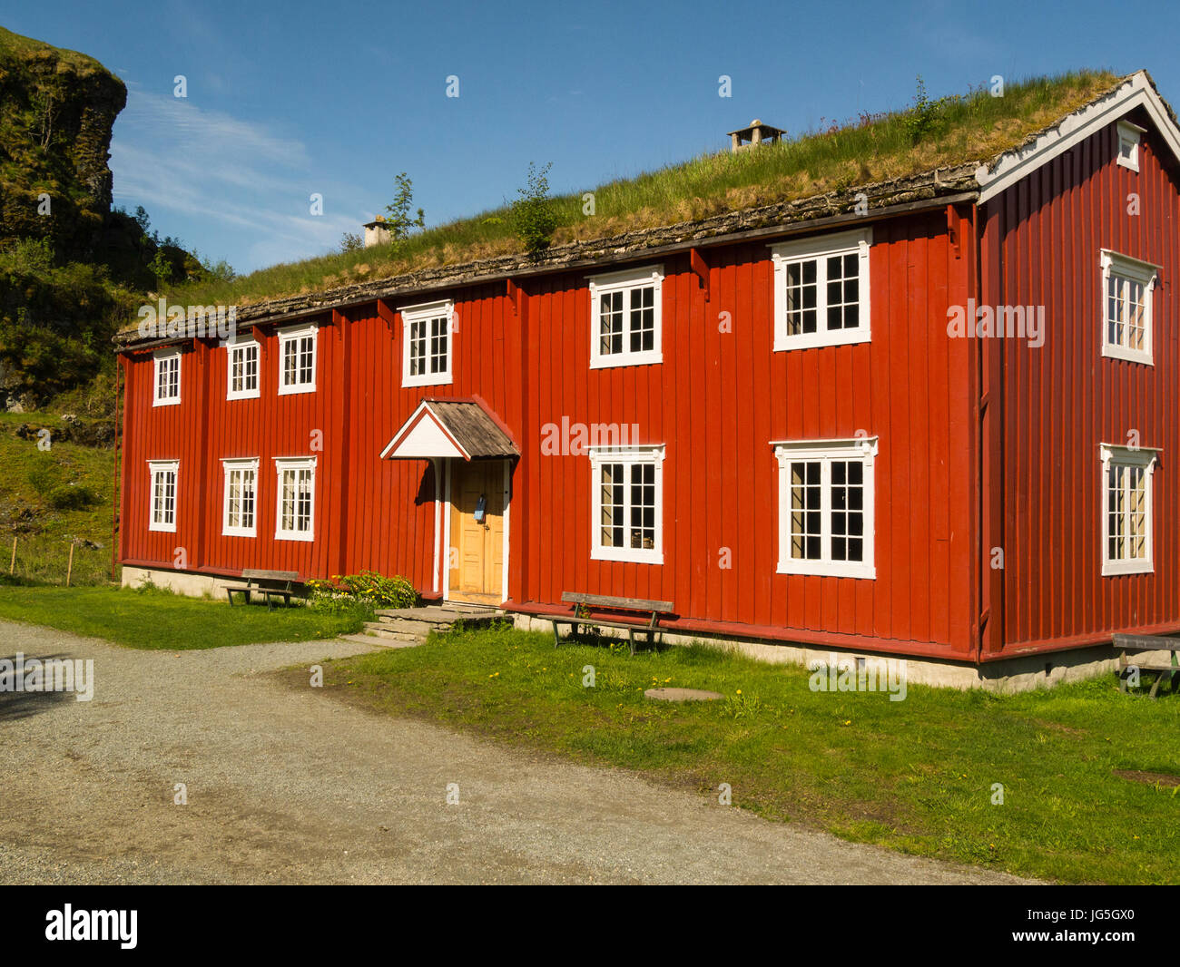 Kjelden old coaching inn one of 80 historic buildings in Sverresborg ...