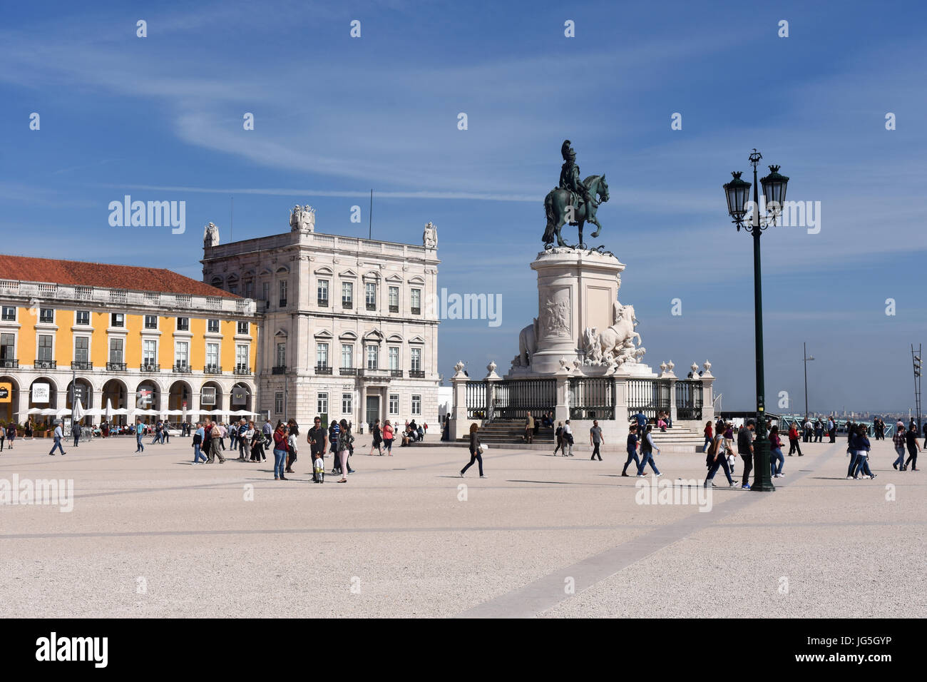 Commerce Square in Lisbon, Portugal Stock Photo - Alamy