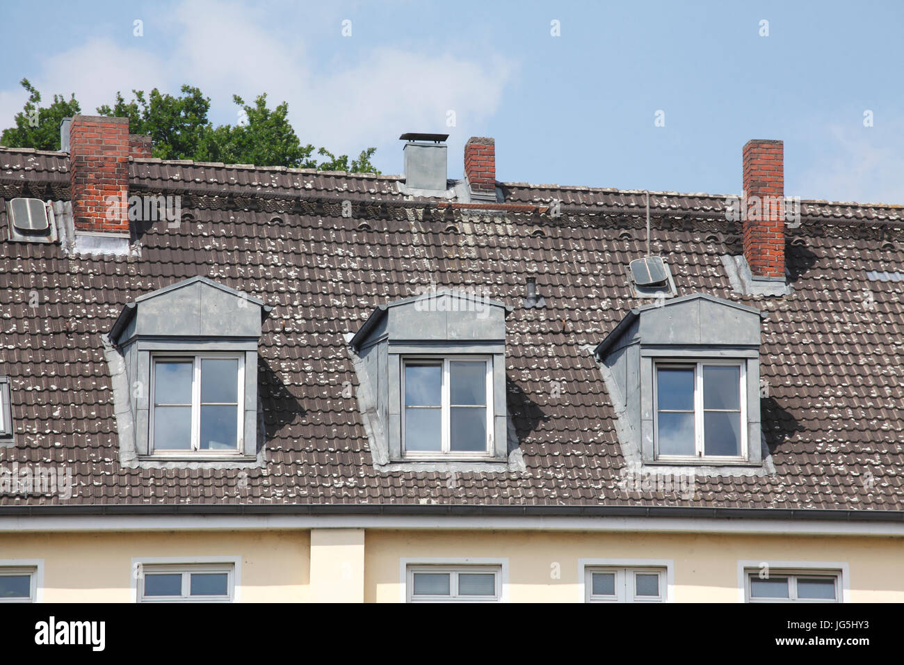 old building house, roofs, roof- windows Stock Photo - Alamy