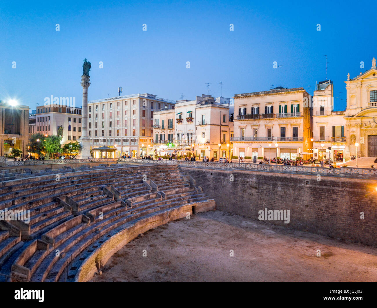 Historic city center of Lecce in Puglia, Italy Stock Photo - Alamy